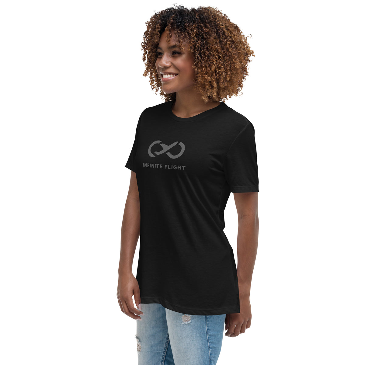 Infinite Flight Women's Dark Mode Tee with Word Mark – Infinite Flight ...