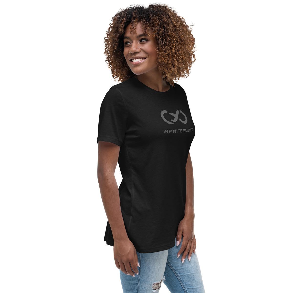 Infinite Flight Women's Dark Mode Tee with Word Mark – Infinite Flight ...